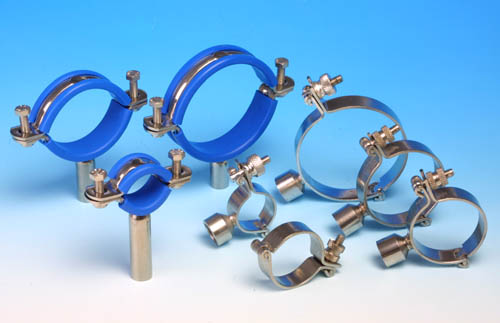 Stainless Steel Pipe & Saddle Clips - Axium Process Ltd